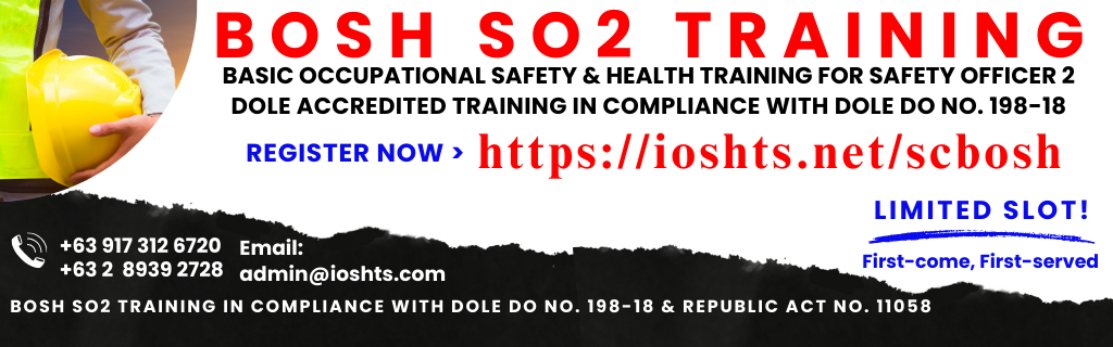 Enroll in BOSH Training Online Safety Officer 2 Training SO2 Training DOLE Accredited Basic ...